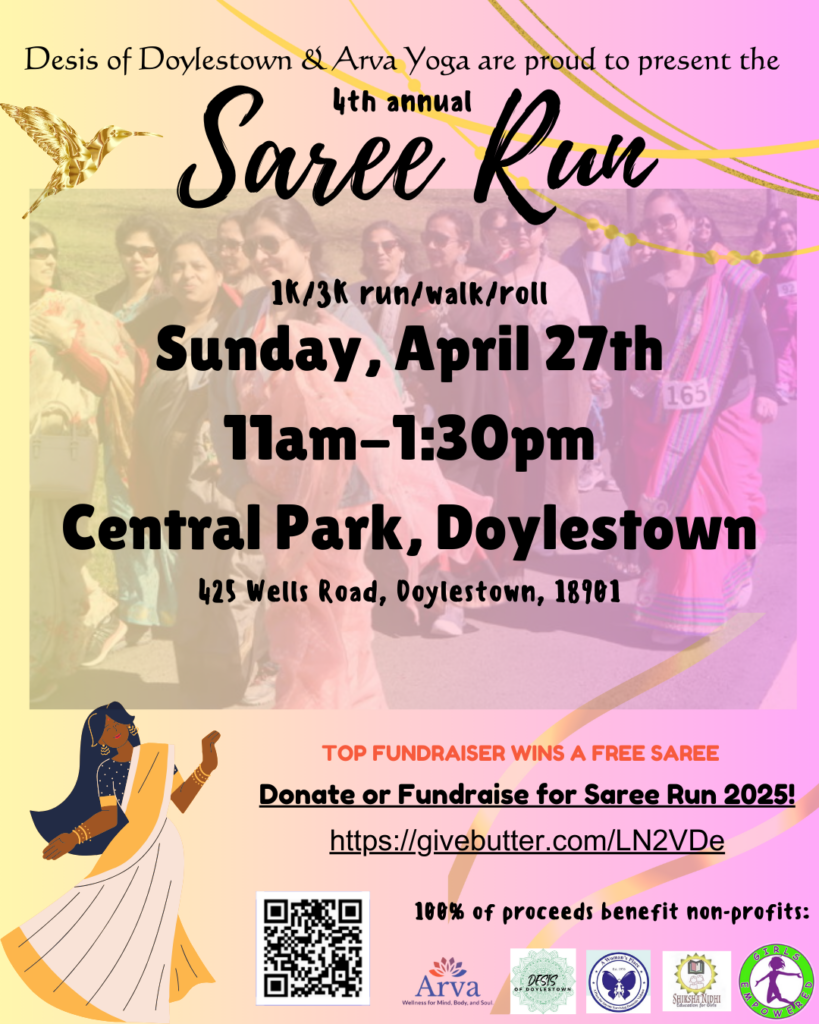Fourth Annual Saree Run - Desis Of Doylestown